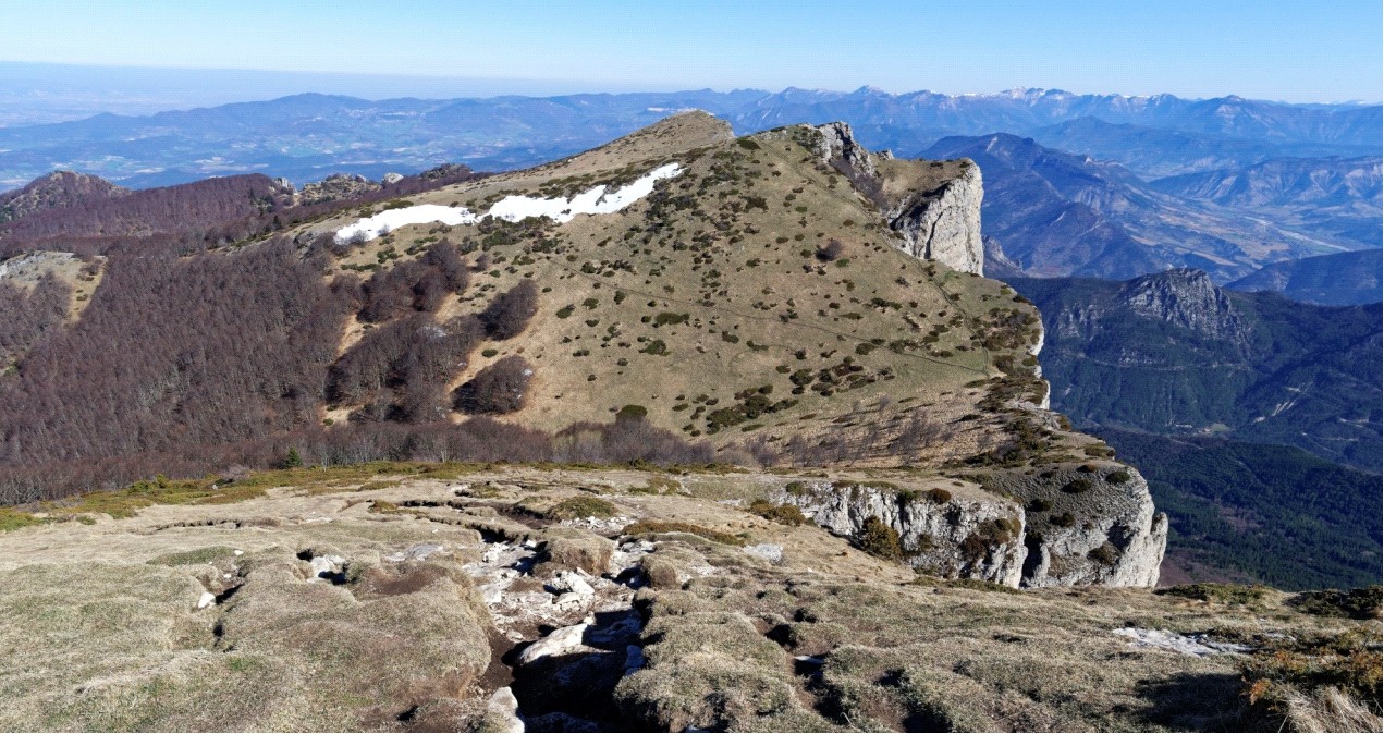 Forêt de saou Les trois becs Vue panoramique sur les préalpes